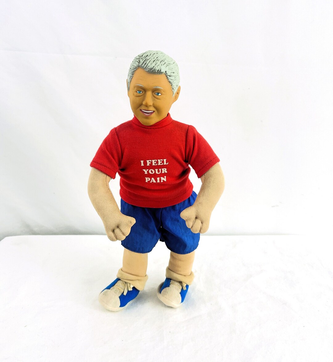 Vintage 1990 90s 1994 Bill Clinton "i Feel Your Pain" Stuffed Doll Toy ...