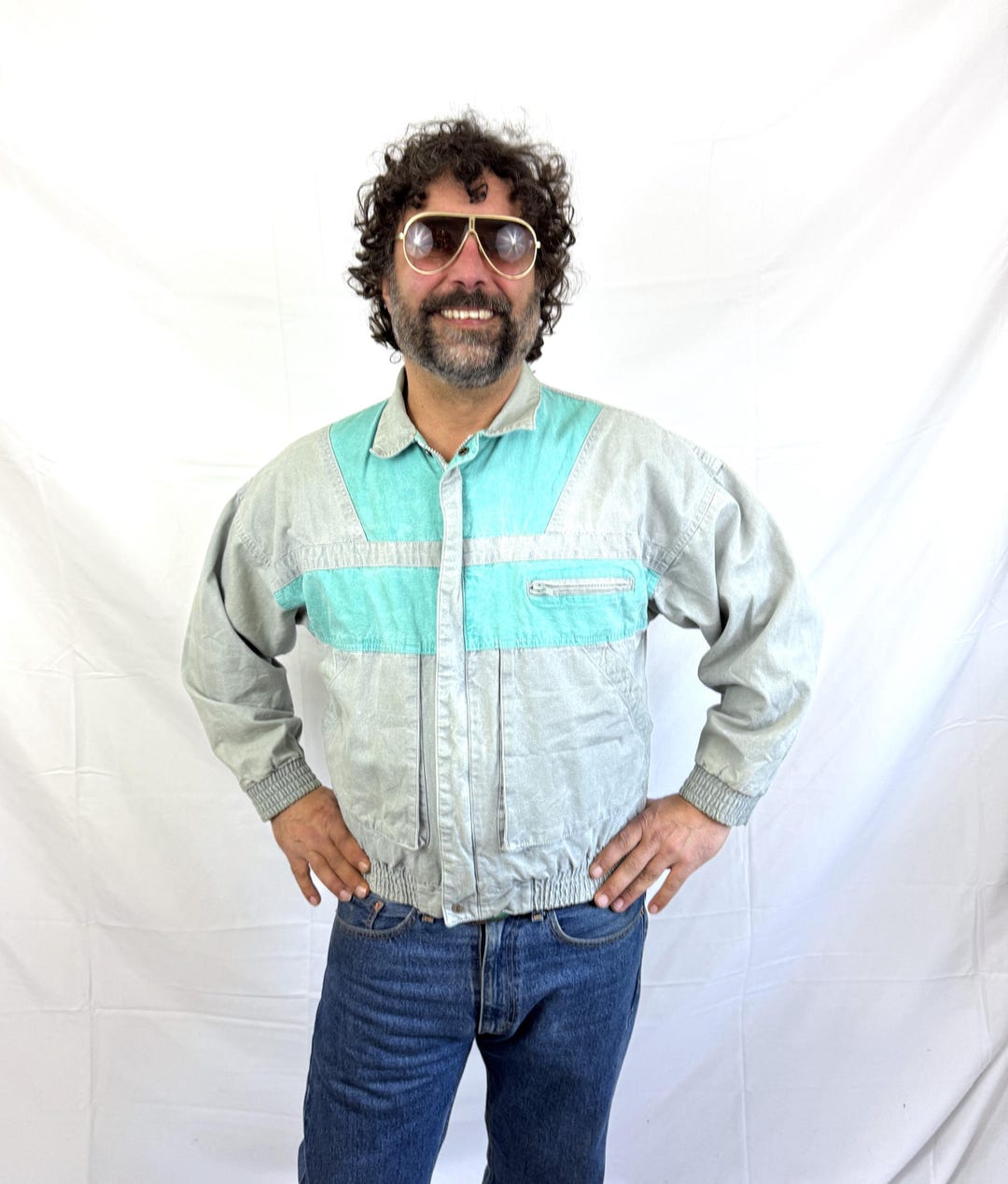 Vintage 1980s 90s Gotcha Radical Teal Gray Jacket Coat - Etsy