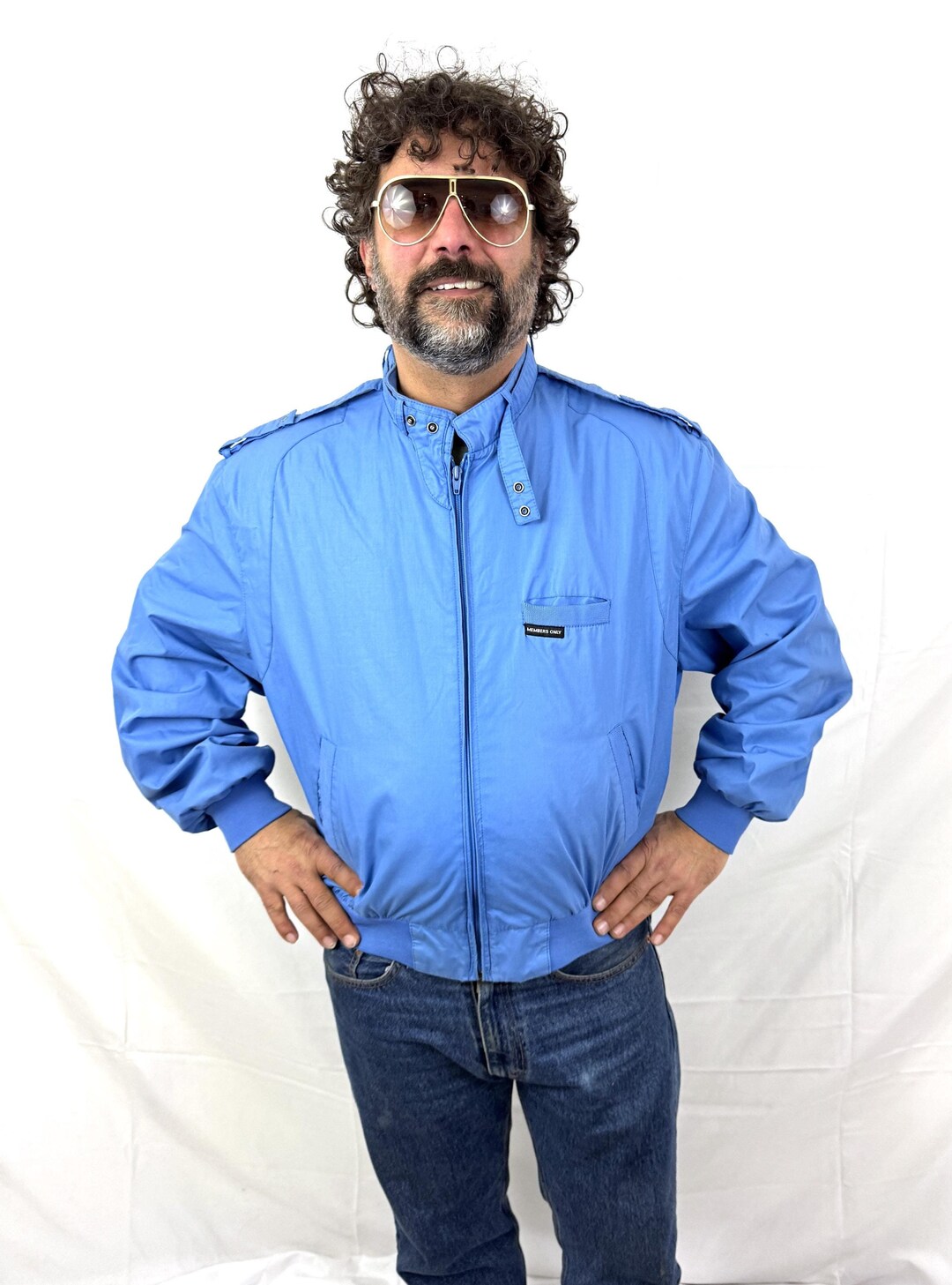Vintage 1980s 80s Members Only Blue Bomber Jacket - Etsy