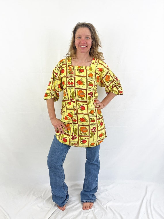 vintage 1960s smock apron - Gem