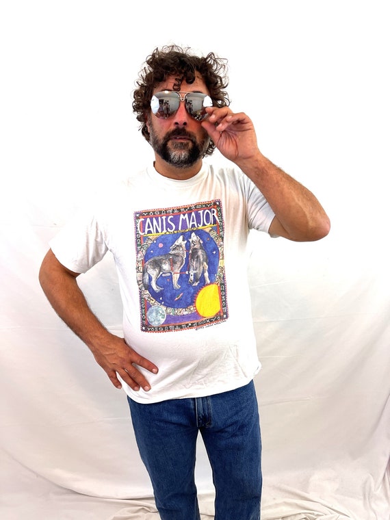 vintage 90s wolf shirt - Gem