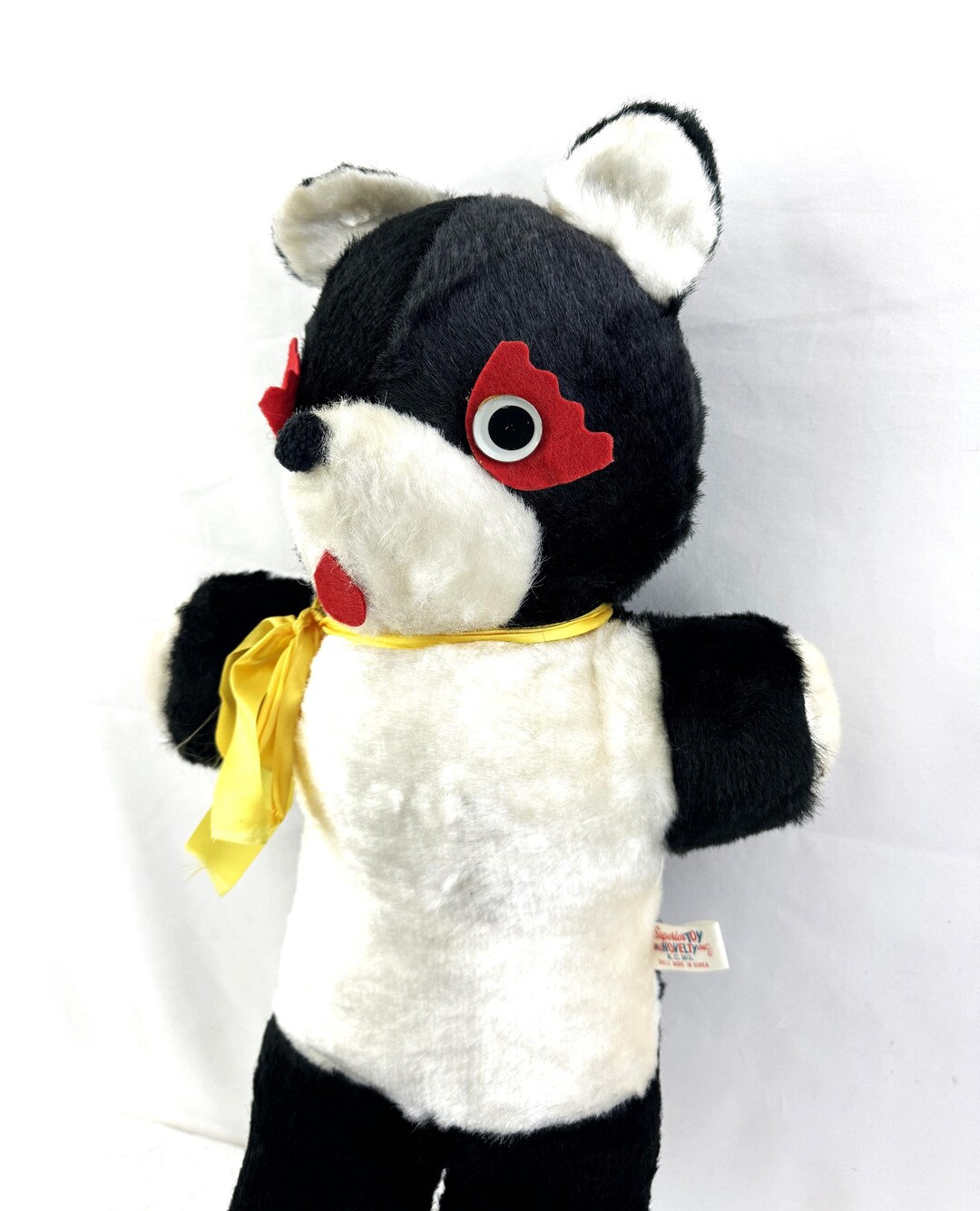 Vintage 1950s 1960s Teddy Bear Carnival Fair Plush 24" Prize - Superior ...