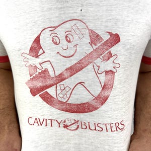 Vintage 1980s 80s Cavity Busters Dentist Tooth Play on Ghostbusters ...