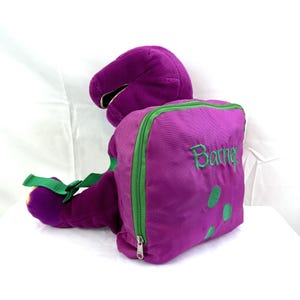 Vintage 1990s 90s Barney Purple Plush Backpack - Etsy