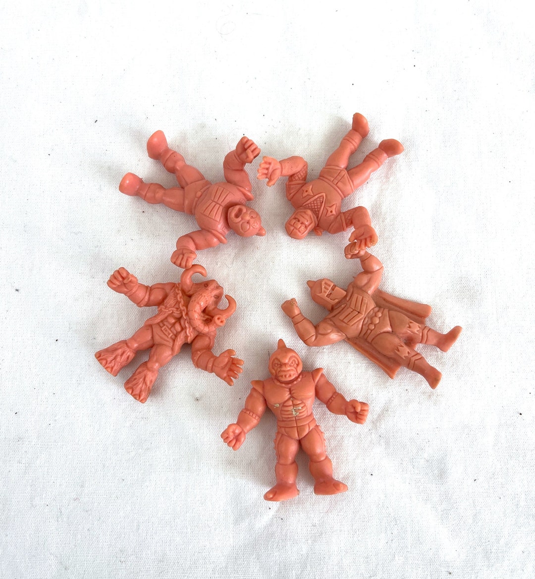 Lot of 5 Five Vintage Vtg M.U.S.C.L.E. MEN Mattel 80s 1980s Kinnikuman ...