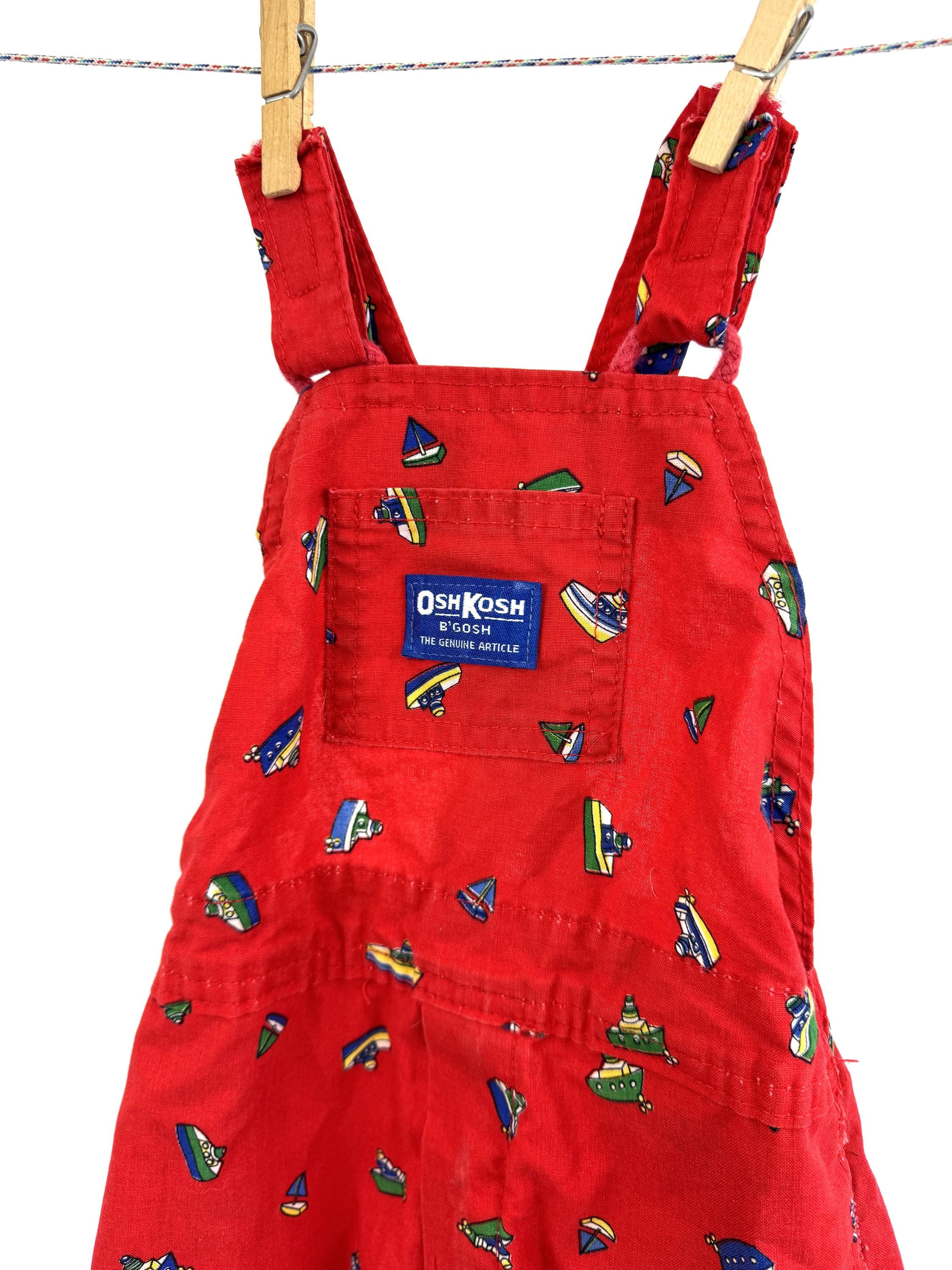 Oshkosh Red Overalls - Etsy Oshkosh Red Overalls - Etsy