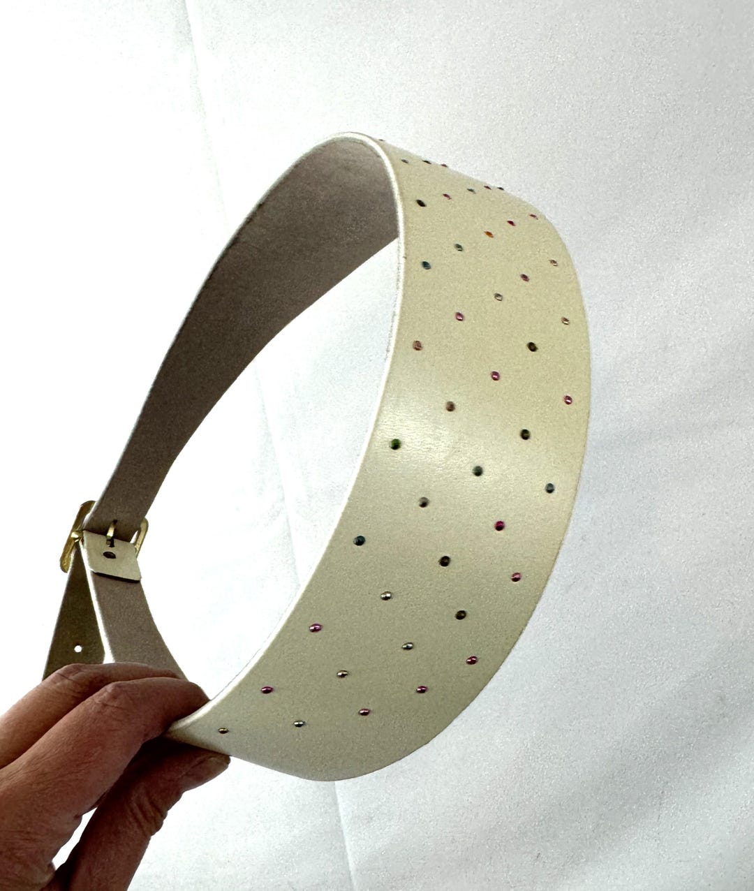 Vintage 1980s 80s Fun Wide Party Leather Belt - Sasson - Etsy