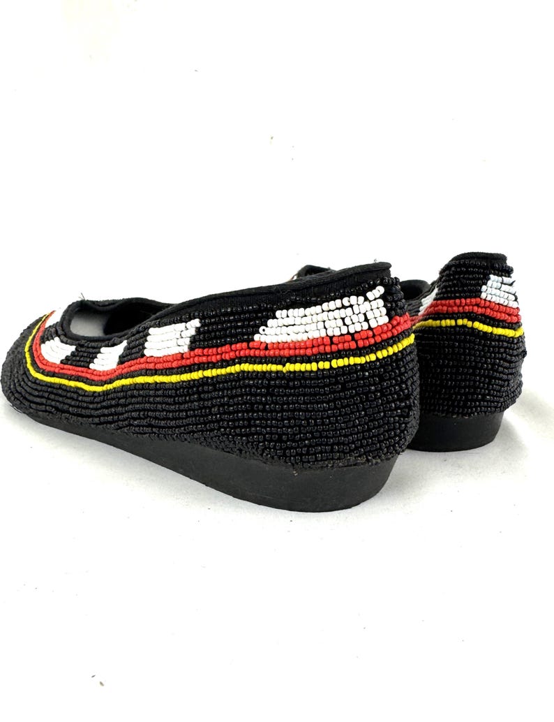 Vintage Caparros Seed Bead Beaded Flats WOW Shoes - Women's Size 9 1/2 ...