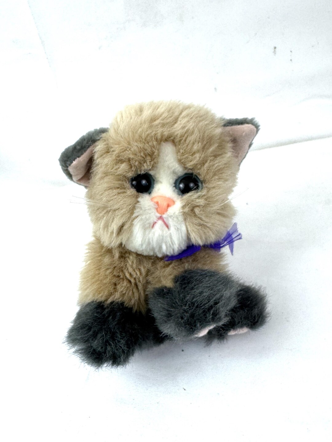Vintage 90s 1990s 1995 Tyco KITTY KITTY KITTENS Baby Cat Purring Plush ...