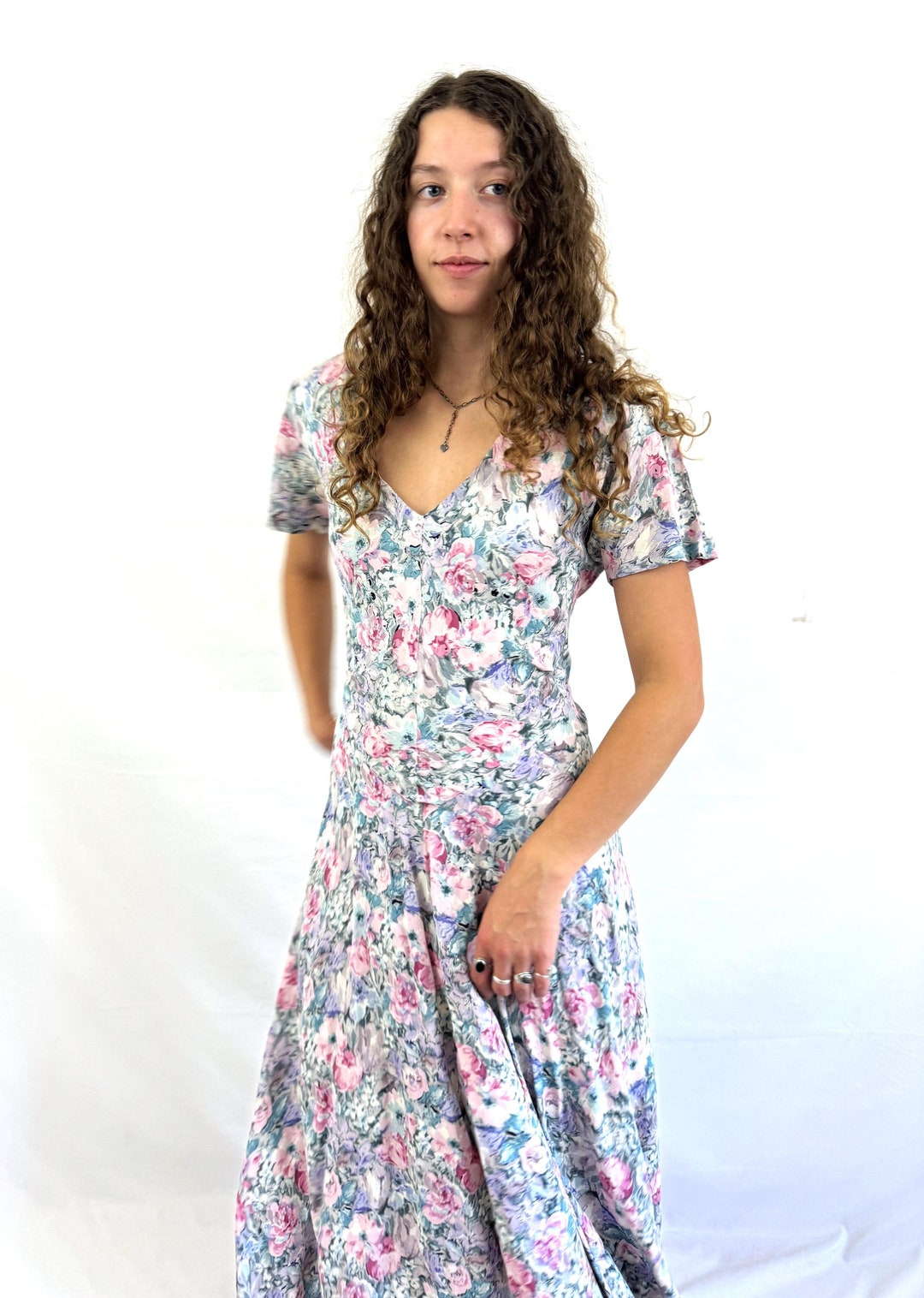 Vintage 1990s 90s Starina Floral Summer Maxi Dress - Etsy