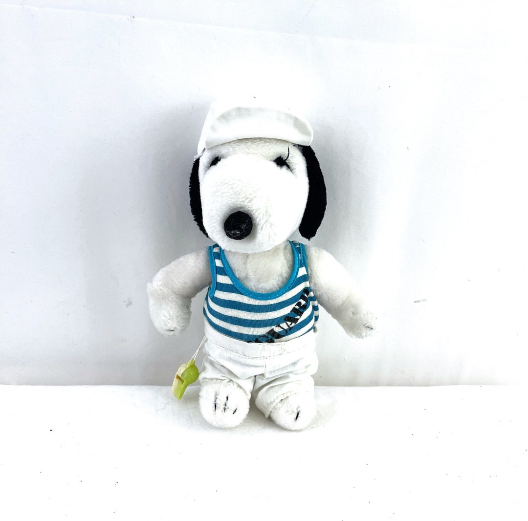 Cute Vintage Snoopy Mini Plush Stuffed Toy - Rare Lifeguard Outfit - Etsy