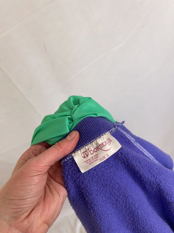 Vintage 1980s 80s Purple Sweet Flower Floral Bouquet … - Gem