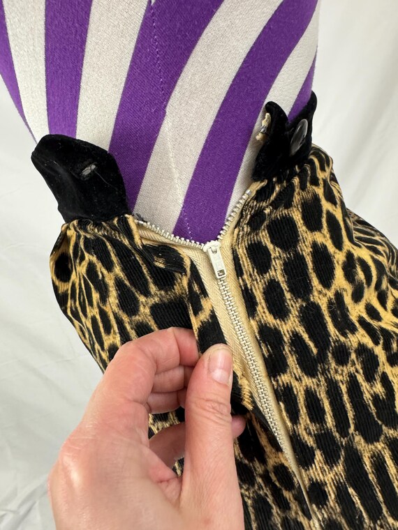 Sweet 1950s 50s Cigarette Leopard Animal Print High W… - Gem