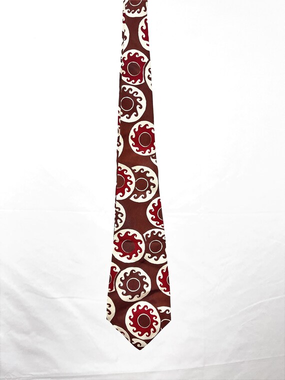 1940s necktie vintage tie - Gem