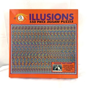 Vintage 1990s 90s Magic Eye Illusions Jigsaw Puzzle 1993 SEALED - Etsy