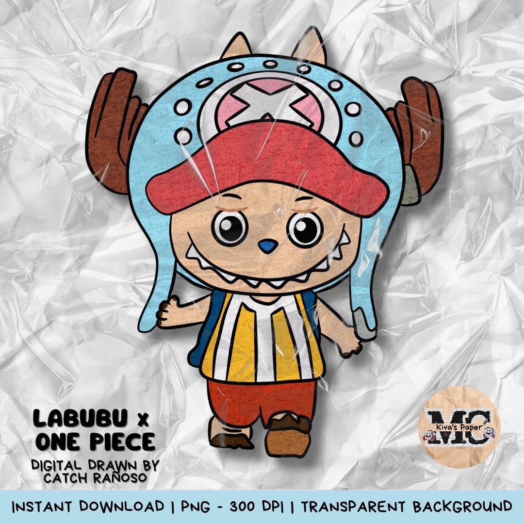 Labubu Chopper (from One Piece) Digital Drawn by Kiva's Paper - PNG 300 ...