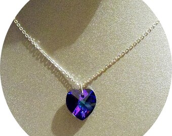 Purple Heart Pendant | Etsy