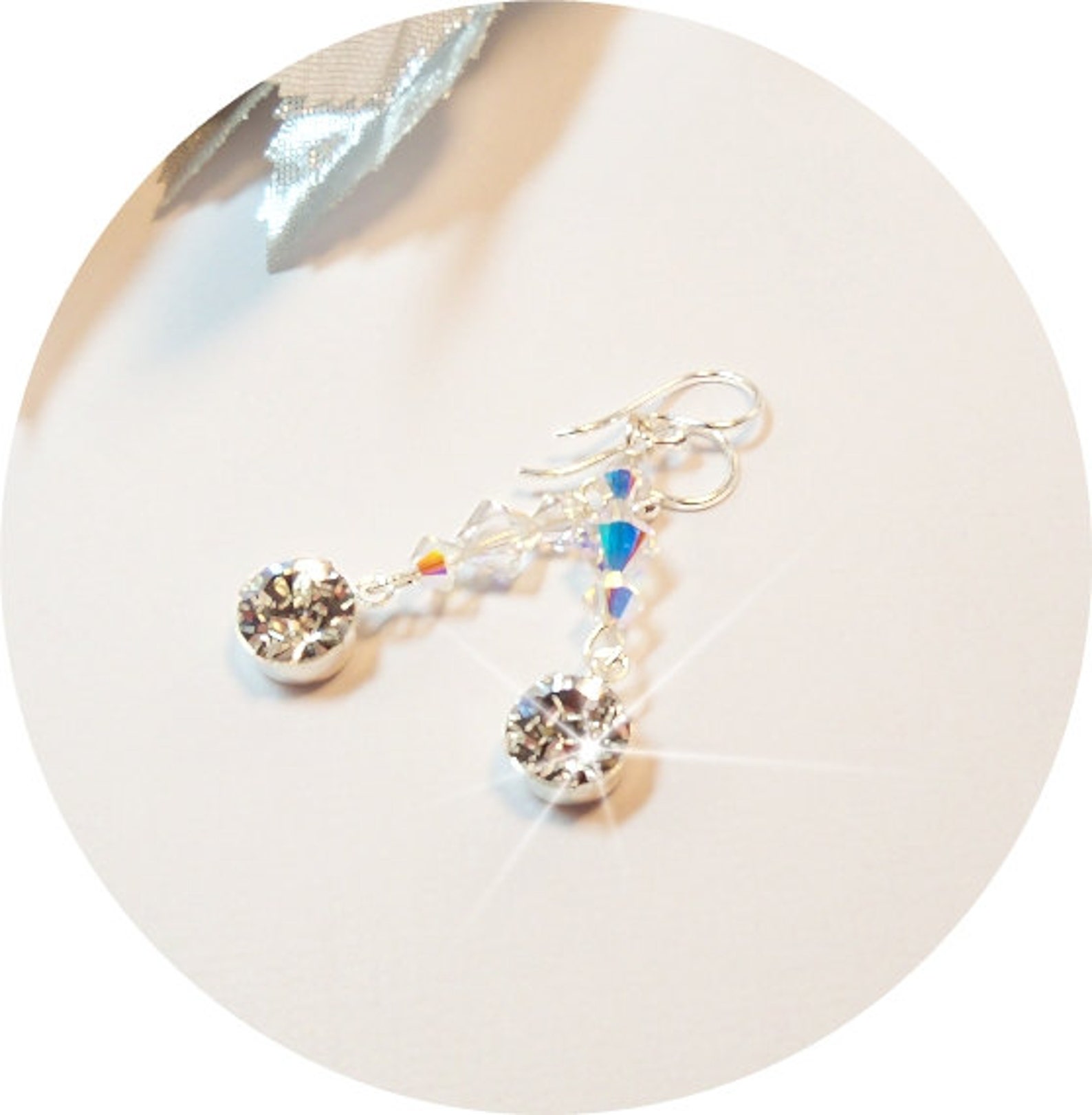 Kids Rhinestone Earrings Girls Earrings Dangle Earrings - Etsy