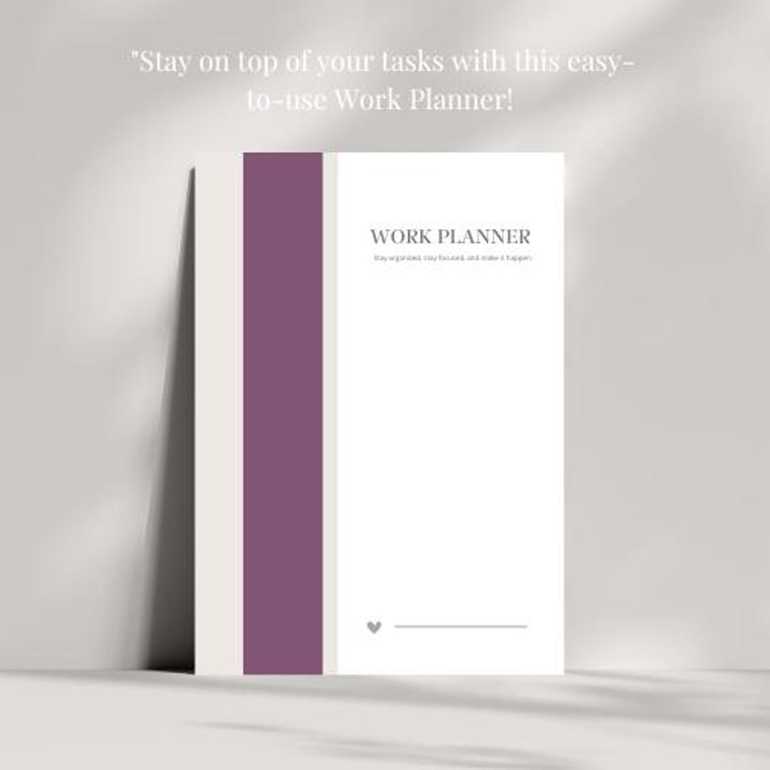 Work Planner - Etsy