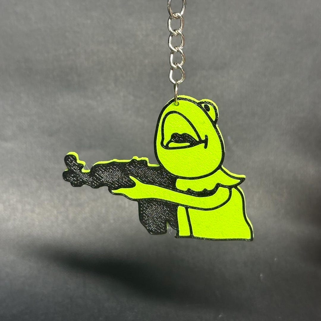 Kermit the Frog Keychain - Etsy