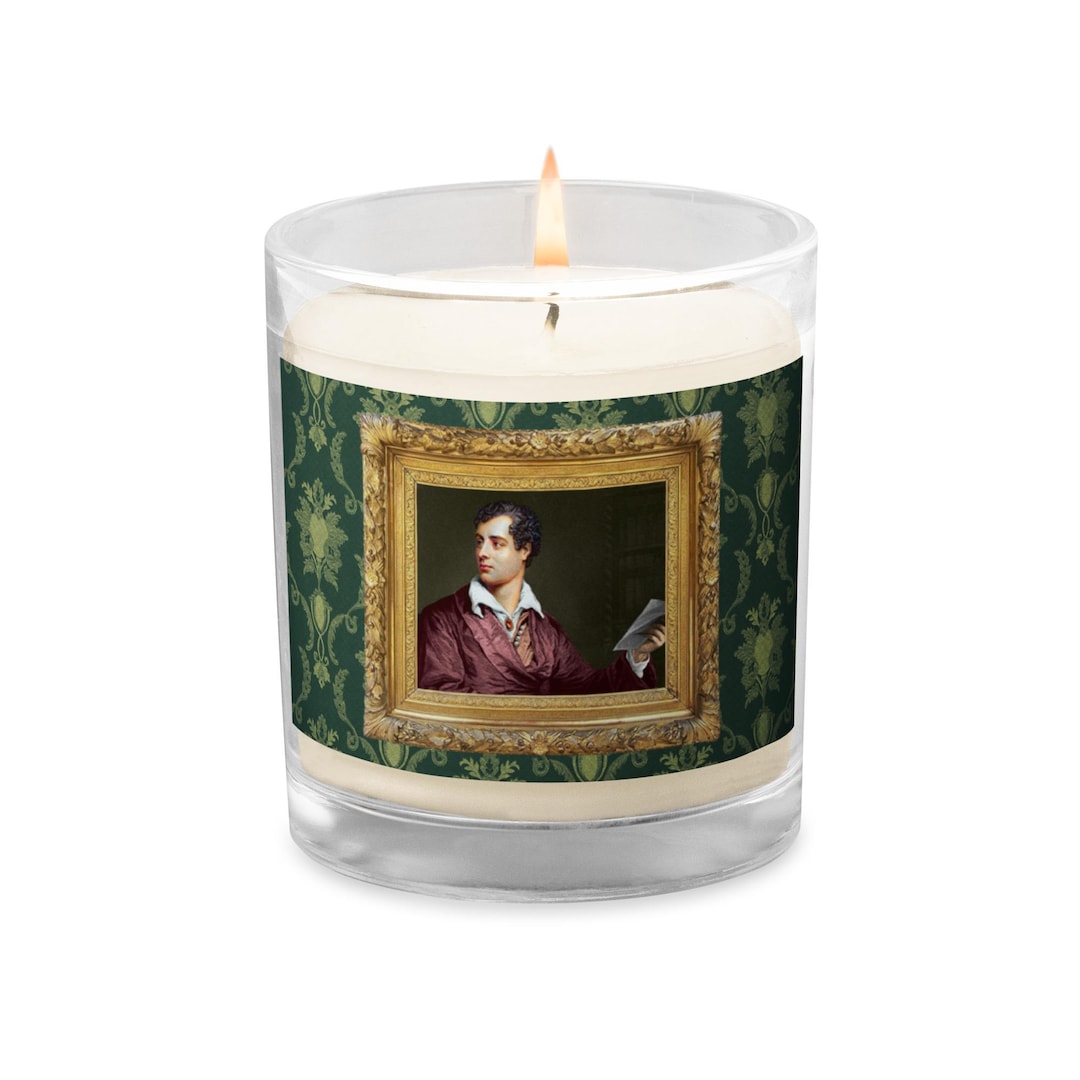 Lord Byron Writing Glass Jar Soy Wax Candle - Etsy