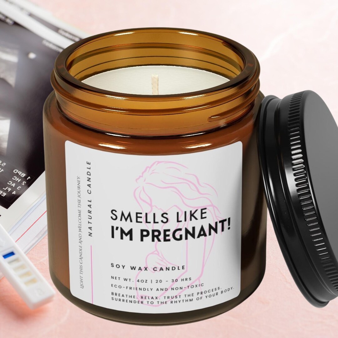 Pregnancy Announcement Natural Soy Candle: Smells Like I'm Pregnant! - Etsy