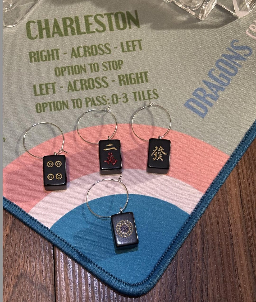 Mahjong Wine Charms - Set of 4 - Etsy