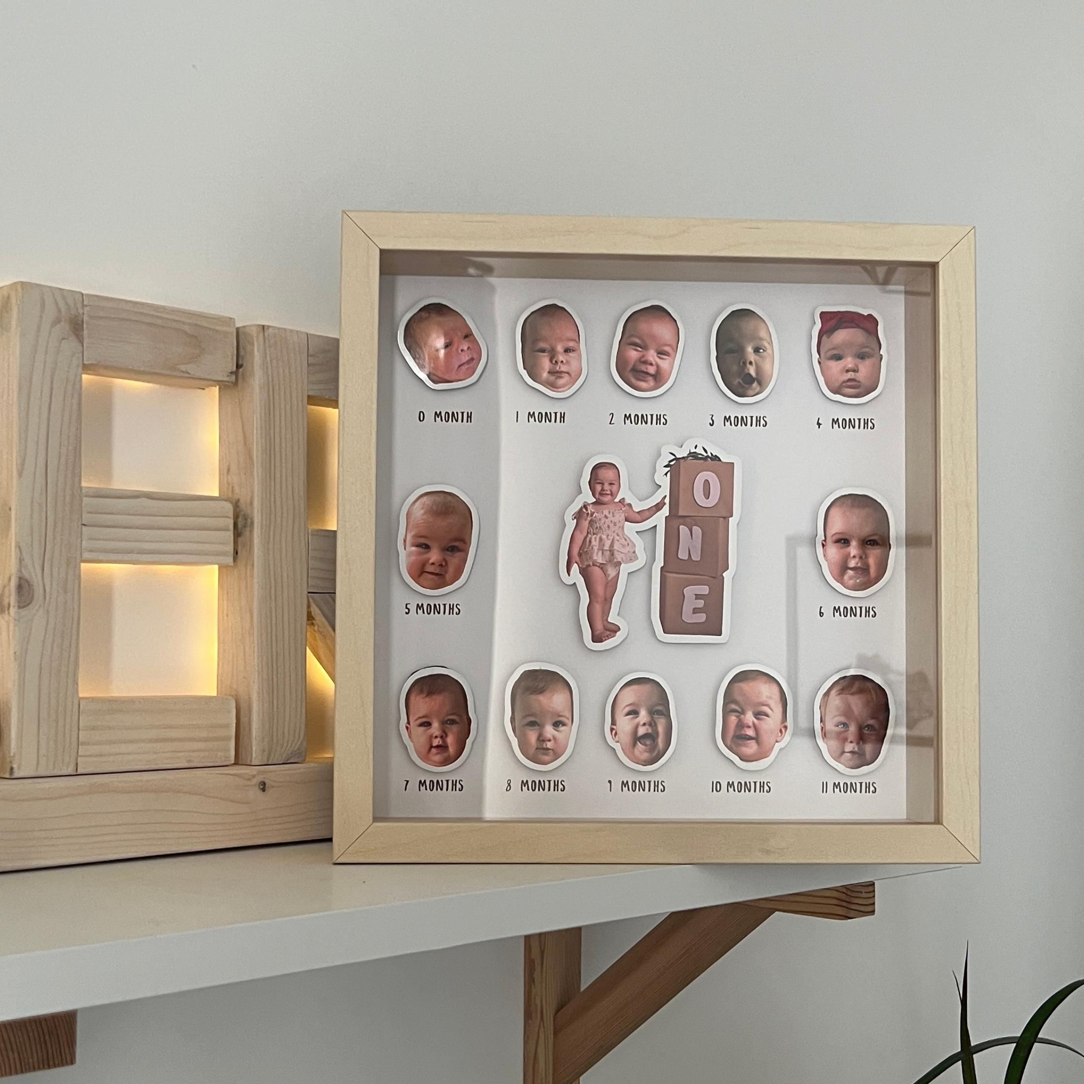 Personalized Baby Photo Frame First Year Monthly Milestone Frame 13 ...