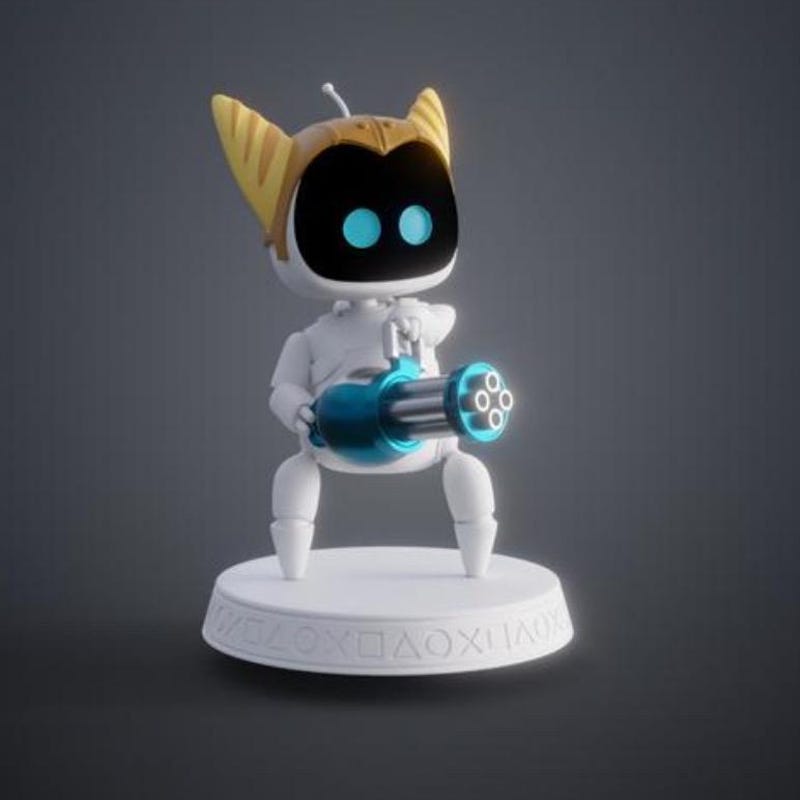 Astro Bot Figure - Etsy