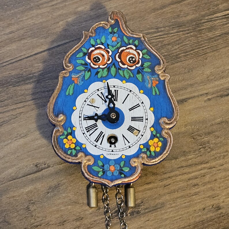 Antique Miniature Cuckoo Clock, Hand Painted, Germany - Etsy