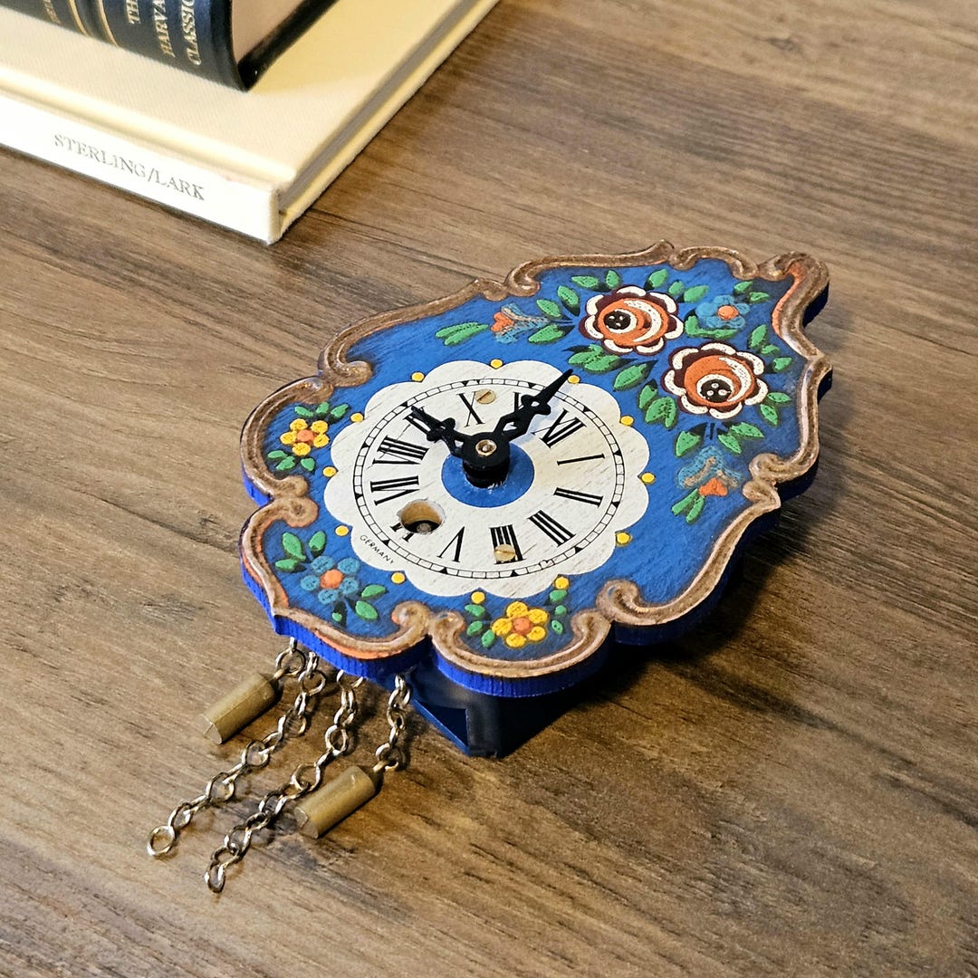 Antique Miniature Cuckoo Clock, Hand Painted, Germany - Etsy