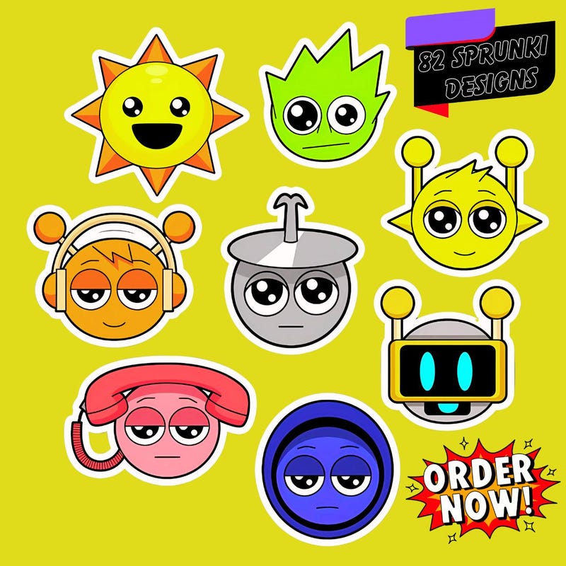 Sprunki Sticker - Etsy
