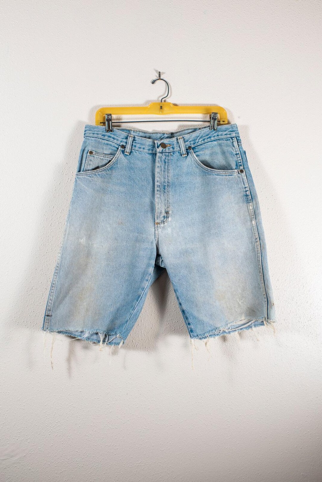 Vintage 90s Wrangler Thrashed Distressed Well Worn Cutoff Shorts Jorts ...