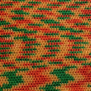 Vintage Fringed Crochet Afghan, Retro 70s Orange! 69x27, Lap Blanket ...