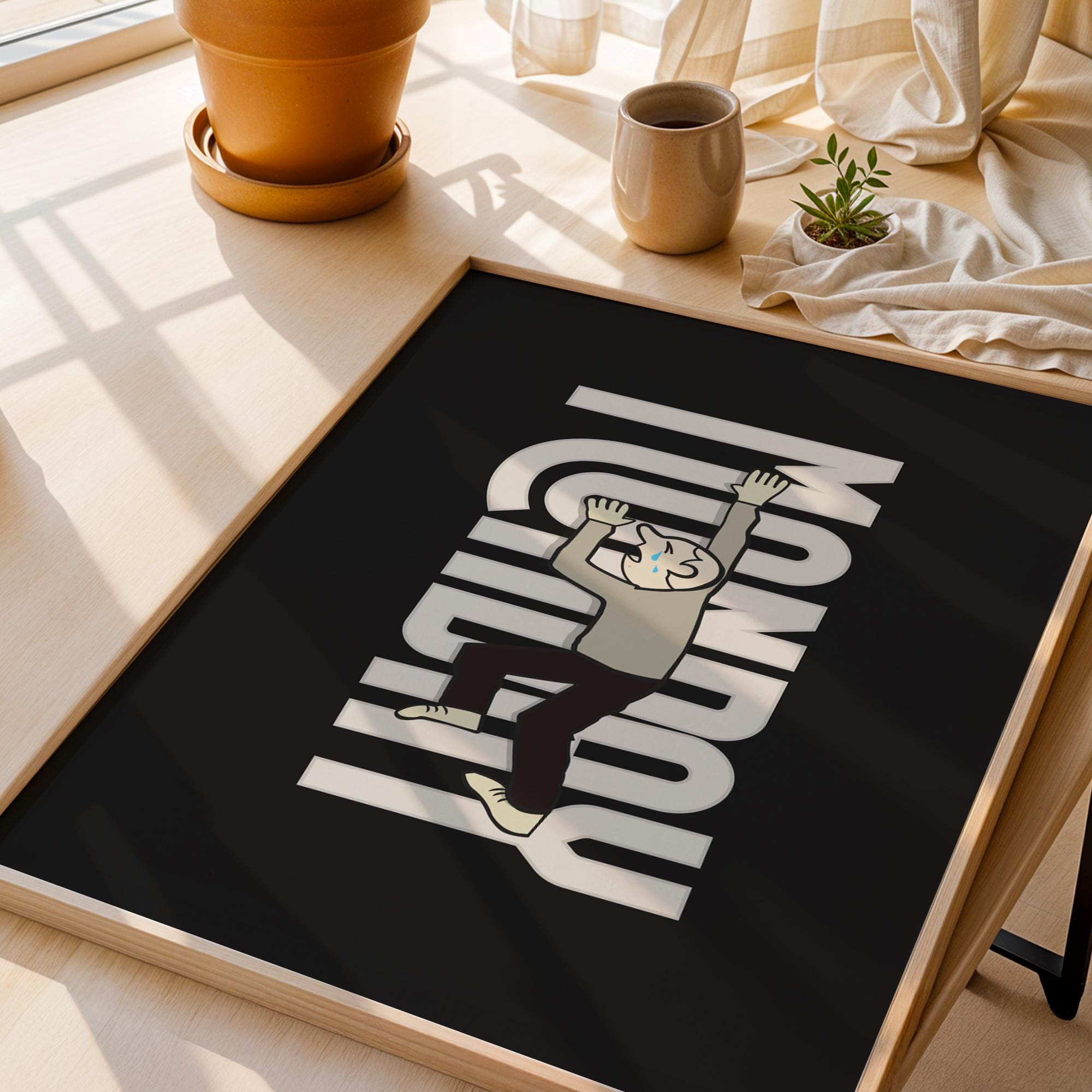 Funny Office Poster “monday” – Printable Wall Art | Digital Download ...