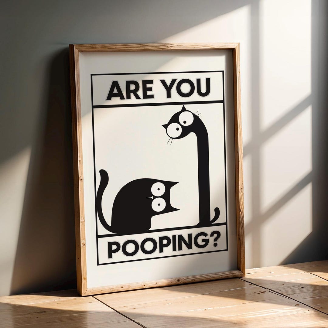 Bathroom Poster 'are You Pooping?' – Funny Decor for Your Toilet - Etsy