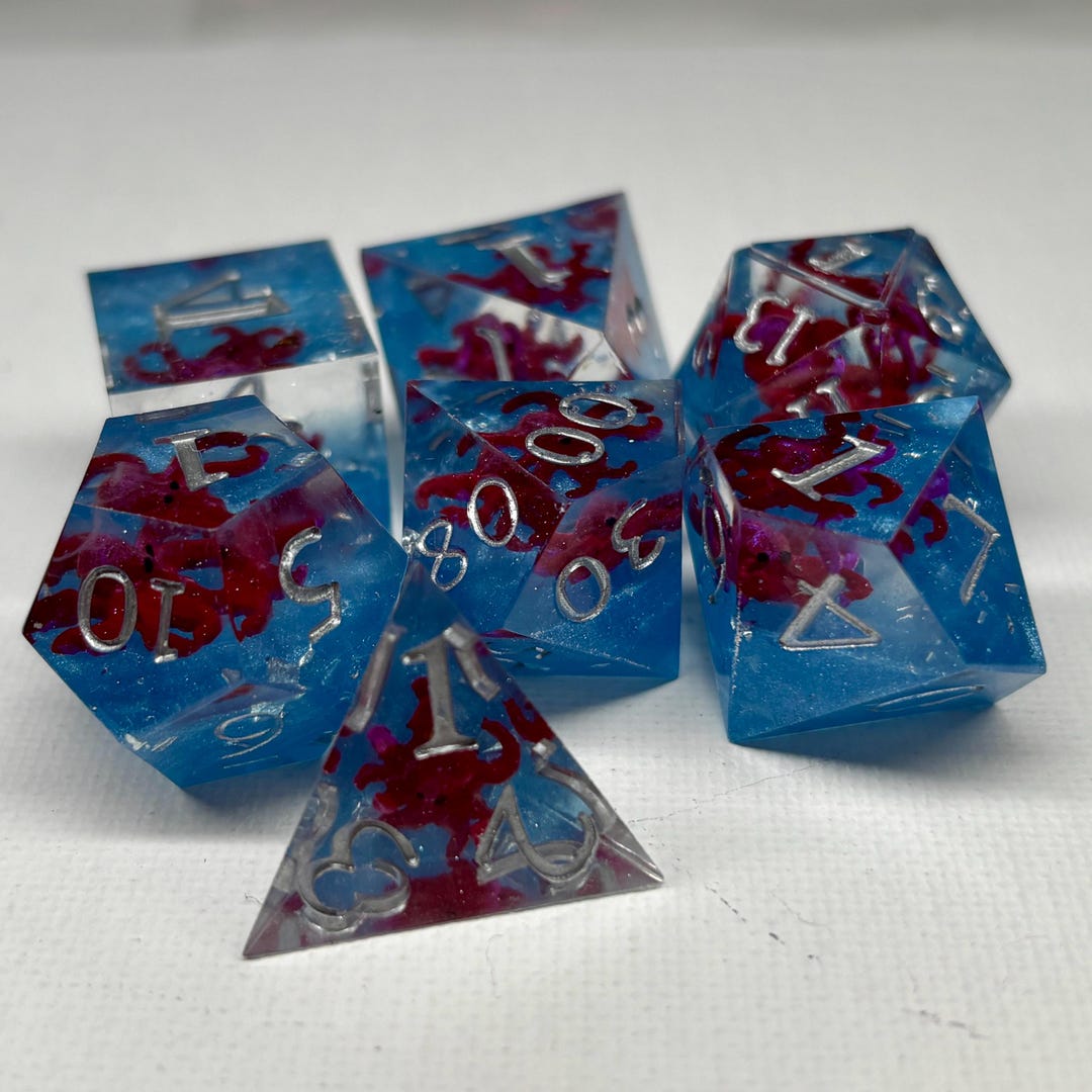 Sharp Edge Octopus RPG Dice Set - Etsy