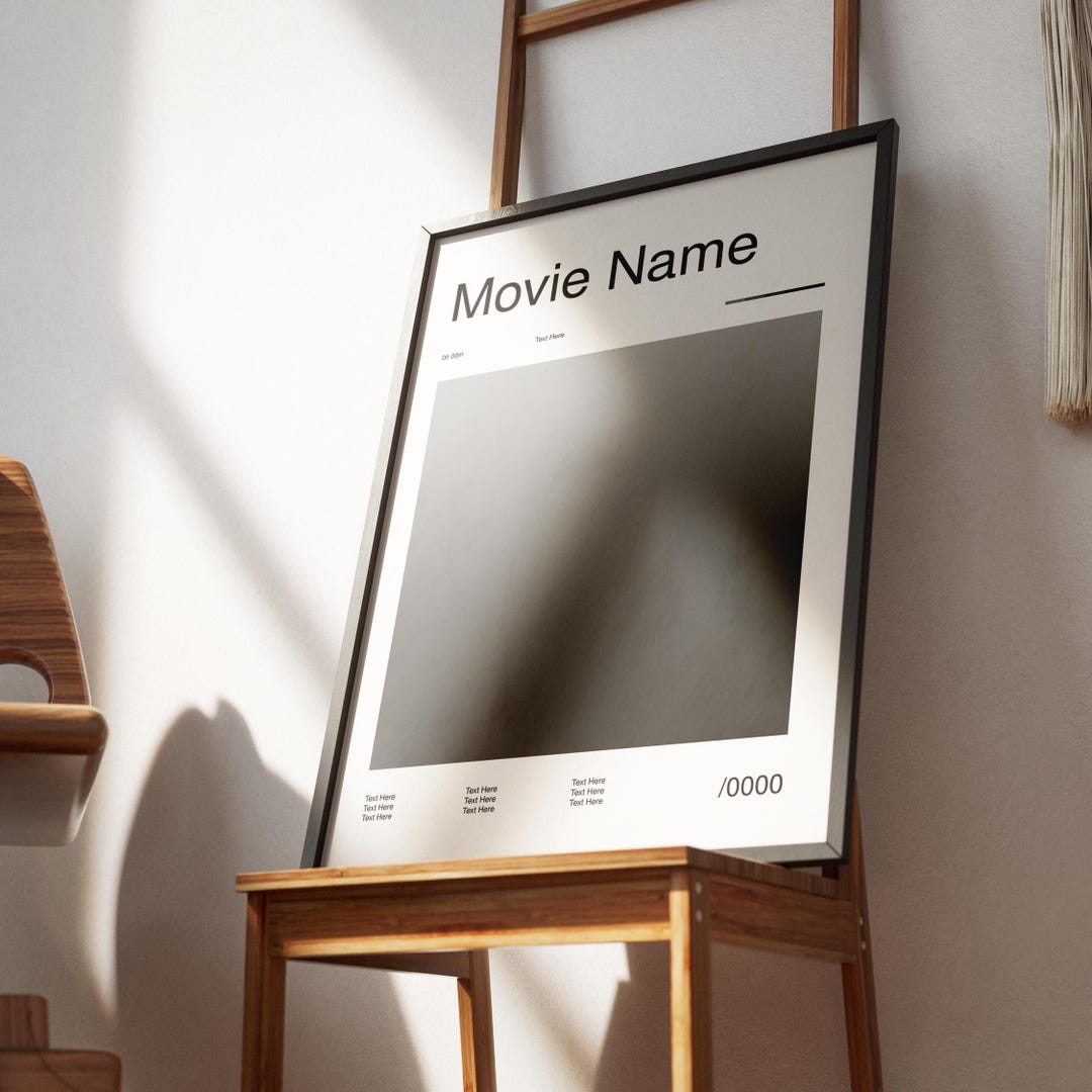 CUSTOM MOVIE POSTER Retro Movie Poster Midcentury Modern Retro Tv Show ...