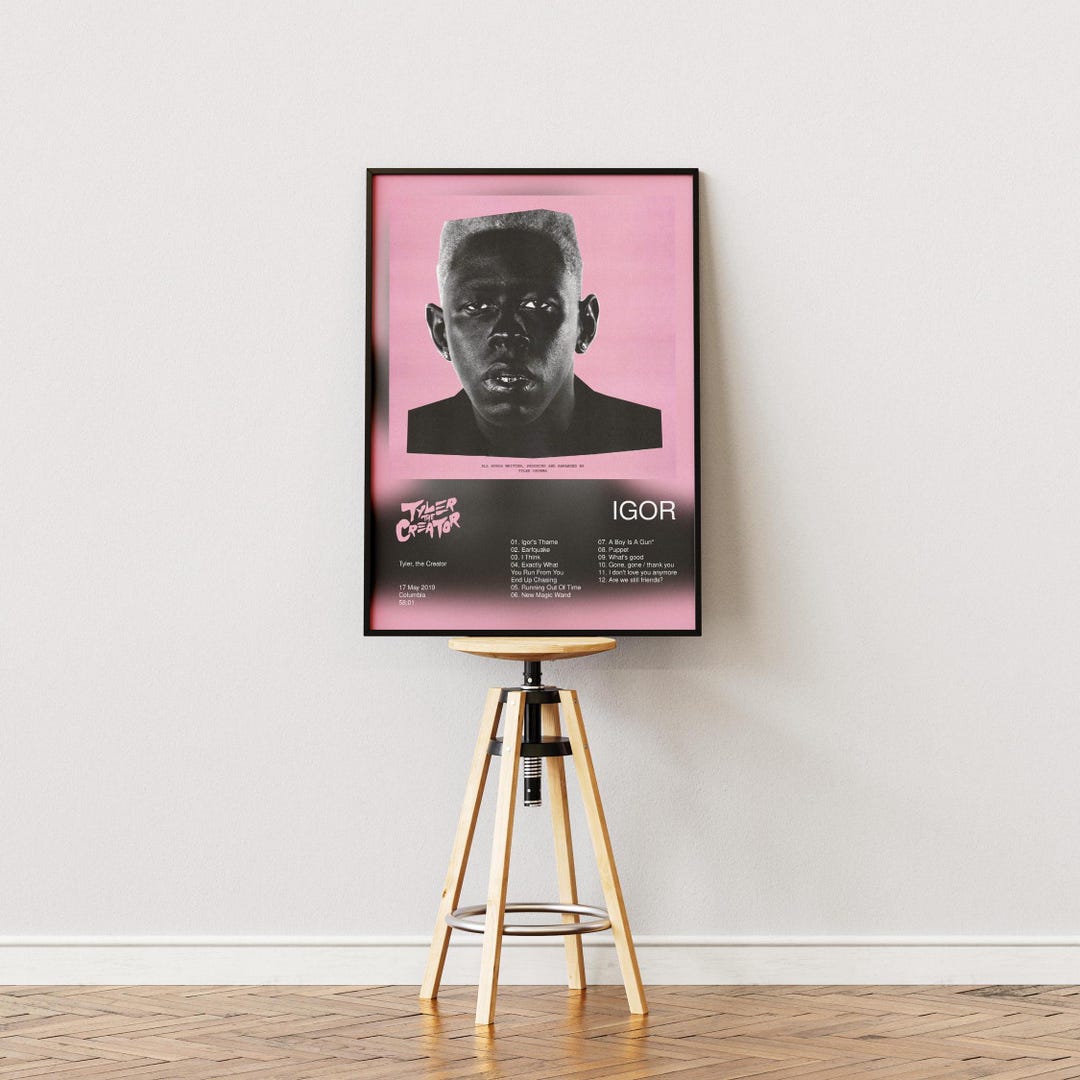 Tyler, the Creator IGOR Poster | Minimalist Art Print | Hip Hop Album ...