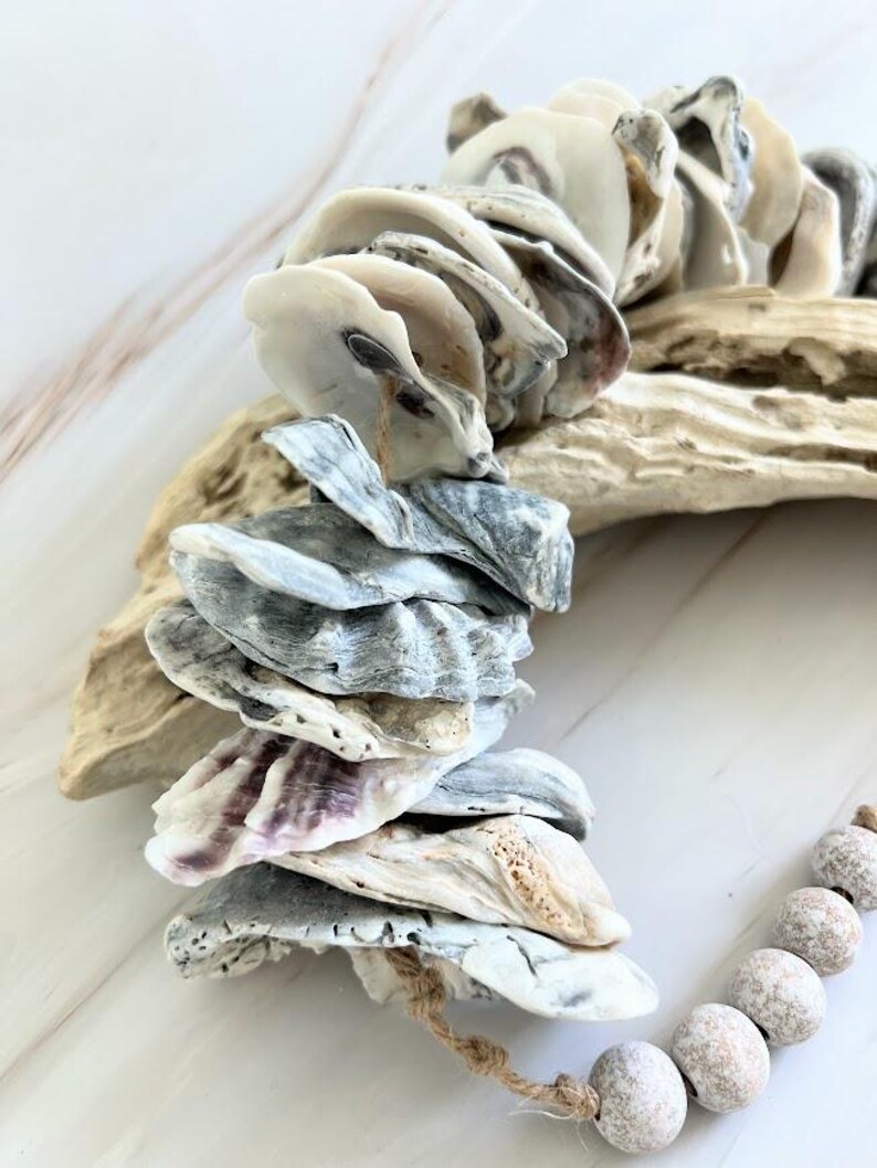 Driftwood Included Oyster, Driftwood Art, Seashells, Garland, Grey ...