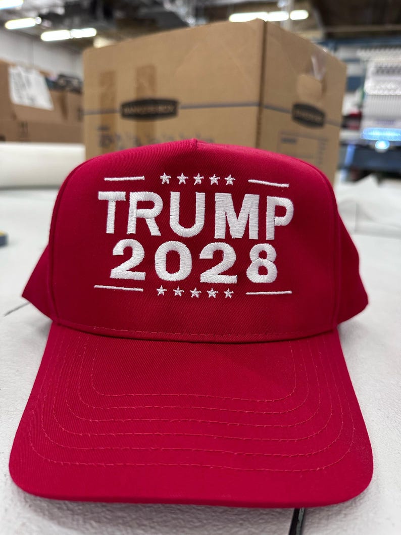 Trump 2028 Embroidered Trucker Cap: MAGA Political Cap-trump Support ...