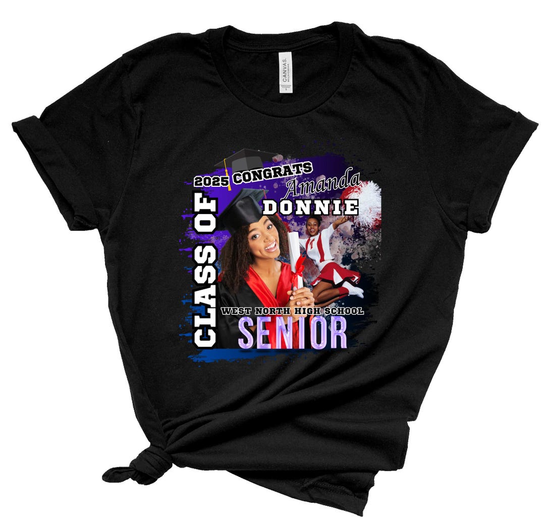 Personalized Graduate Template T-shirt, Custom Graduation Shirts 2025 ...