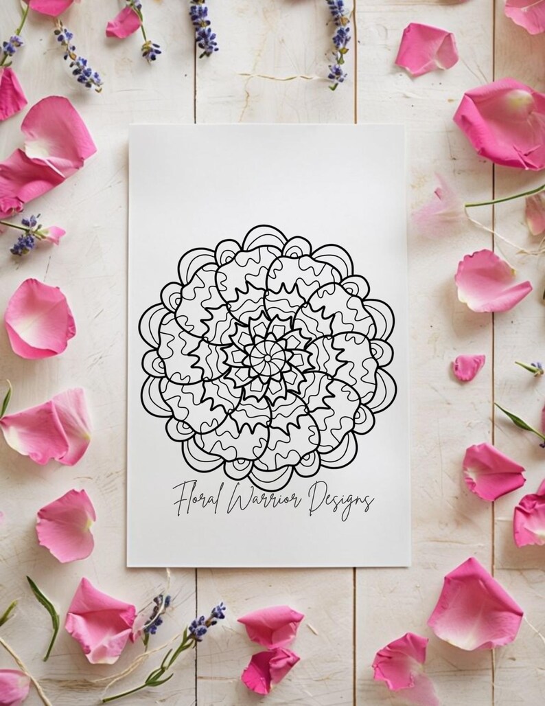 Set of 10 Mindful Coloring Digital Download - Printable Mandala ...