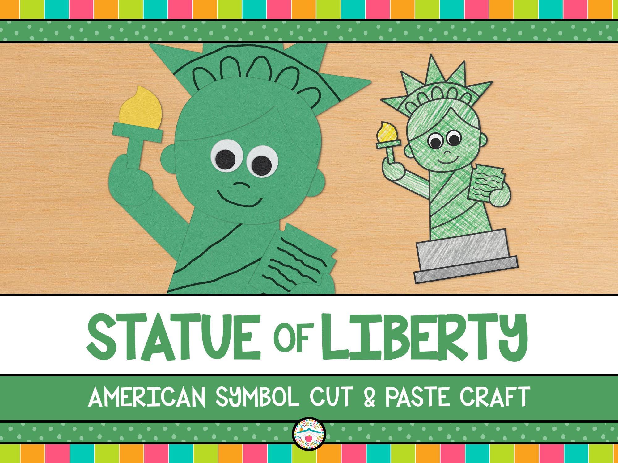 Statue of Liberty Craft | Cut and Paste Patriotic Craft | American ...