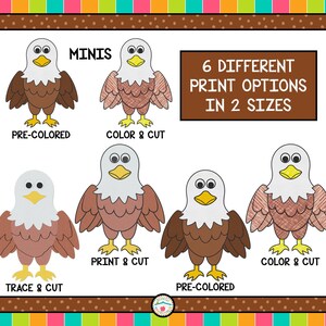 Bald Eagle Craft | Cut and Paste Patriotic Craft | American Symbols ...