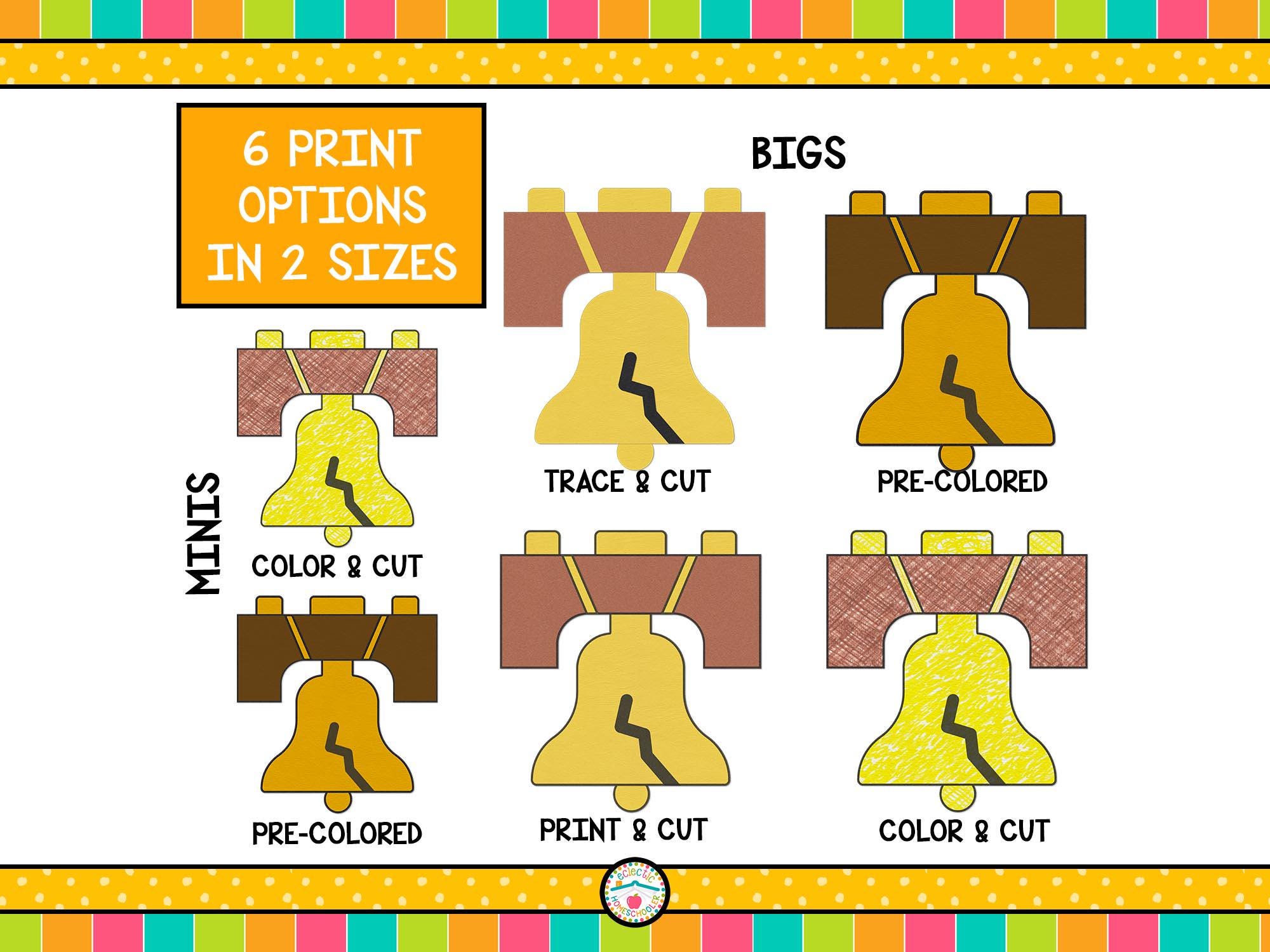 Liberty Bell Craft | Cut and Paste Patriotic Craft | American Symbols ...