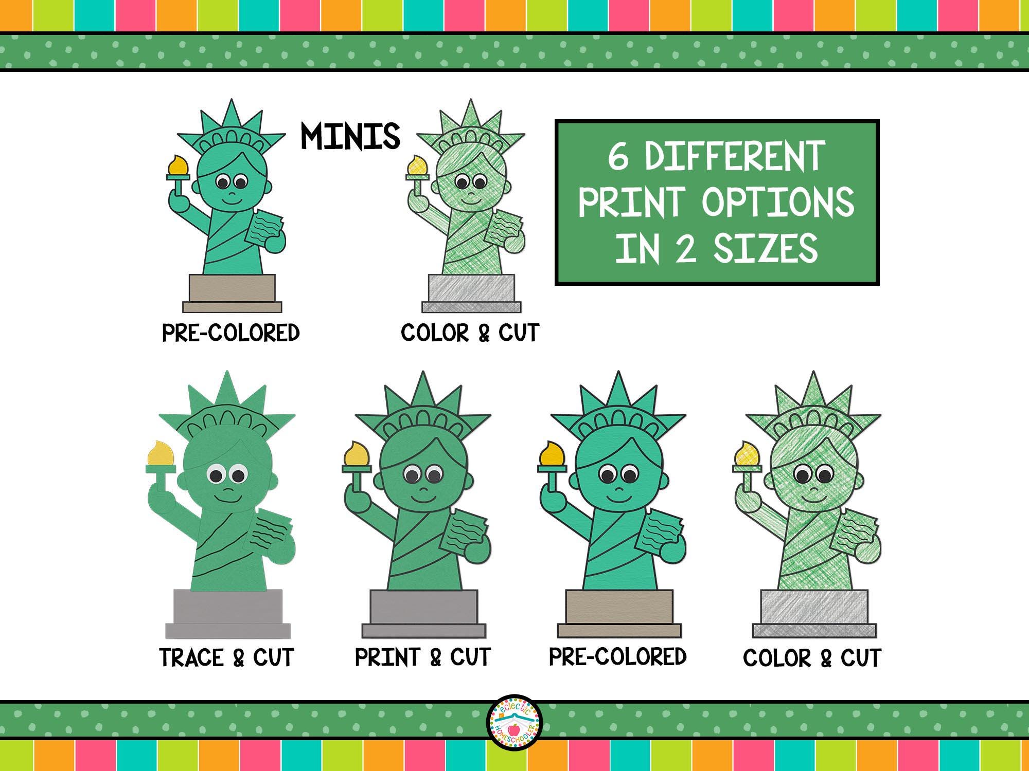 Statue of Liberty Craft | Cut and Paste Patriotic Craft | American ...