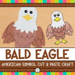 Bald Eagle Craft | Cut and Paste Patriotic Craft | American Symbols ...