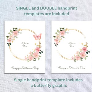 Mother's Day Handprint Art for Grandma Flower Handprint Craft for ...