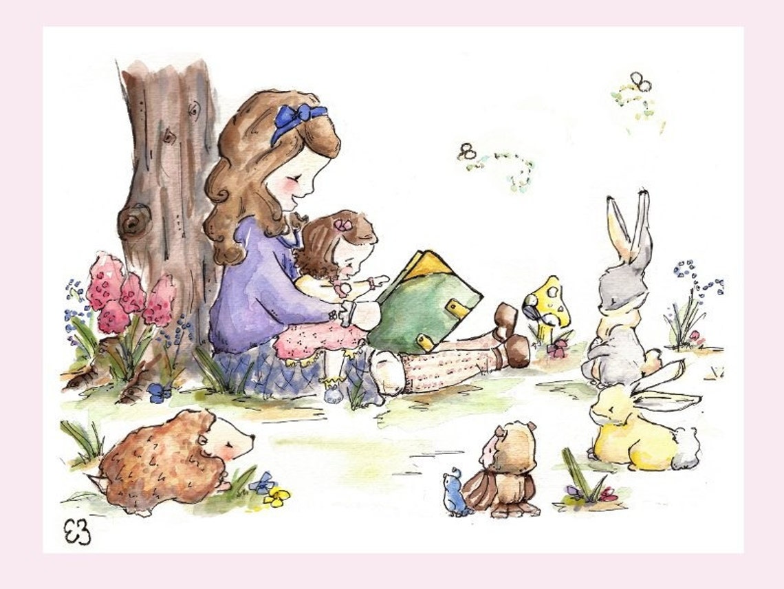 Little Girls. PRINT.8X10 Nursery Art Wall Decor - Etsy